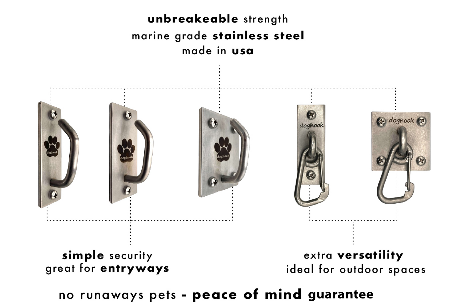 Secure Your Dog With Confidence Indoor, Outdoor, Anywhere – Doghook